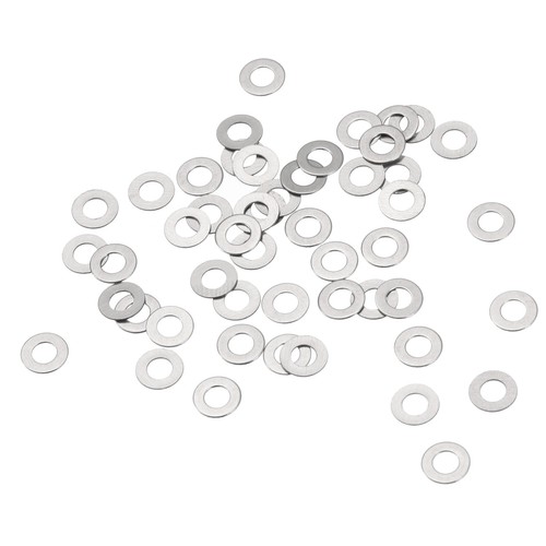 M3 304 Stainless Steel Flat Washers, 50pcs 3x6x0.3mm Ultra Thin Flat ...