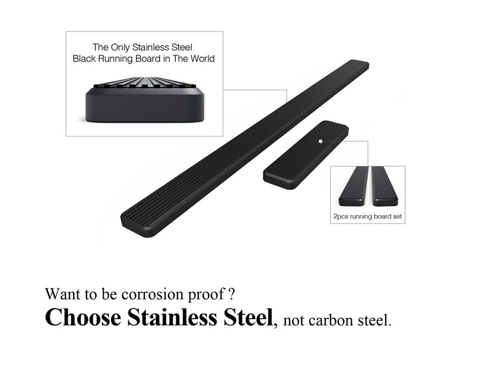 APS Running Boards 6in Matte Black Fit 14-26 Ram ProMaster 118in ...