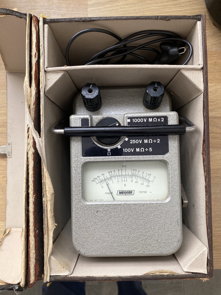 Vintage Major Megger Electrical Tester No.70154 | eBay UK