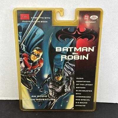 Batman & Robin Audio Action Adventure Cassette Tape with Book 1997 DC ...