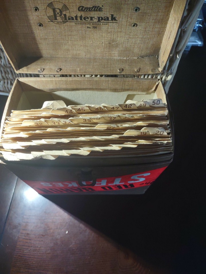 45 RPM Record Storage Box With Rare 1-51 Individual Dividers | eBay