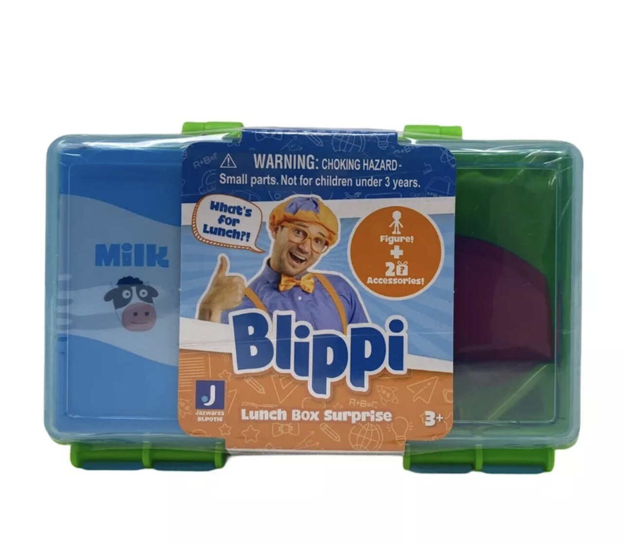New Blippi Lunch Box Surprise GREEN W/ Exclusive Figure,2 Accessories ...