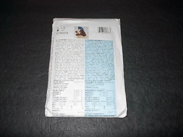 Butterick Pattern 6797 Pet Accessories: Pillow Frame, Placemat ...