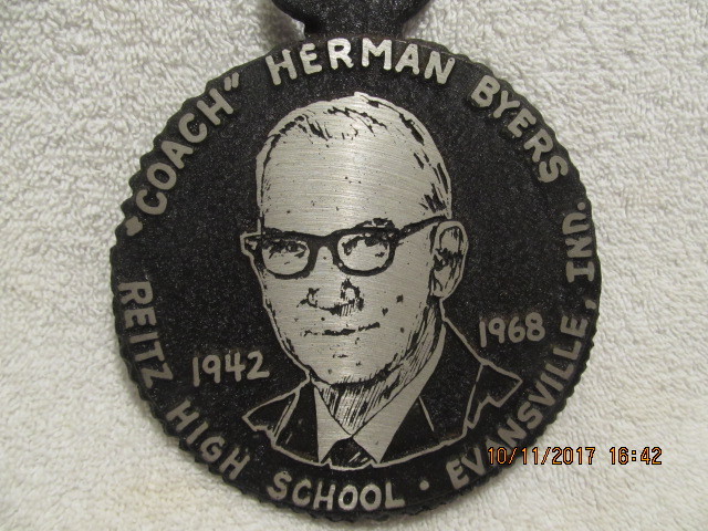 Trivet Honors Hall of Fame Football Coach Herman Byers Evansville Reitz ...