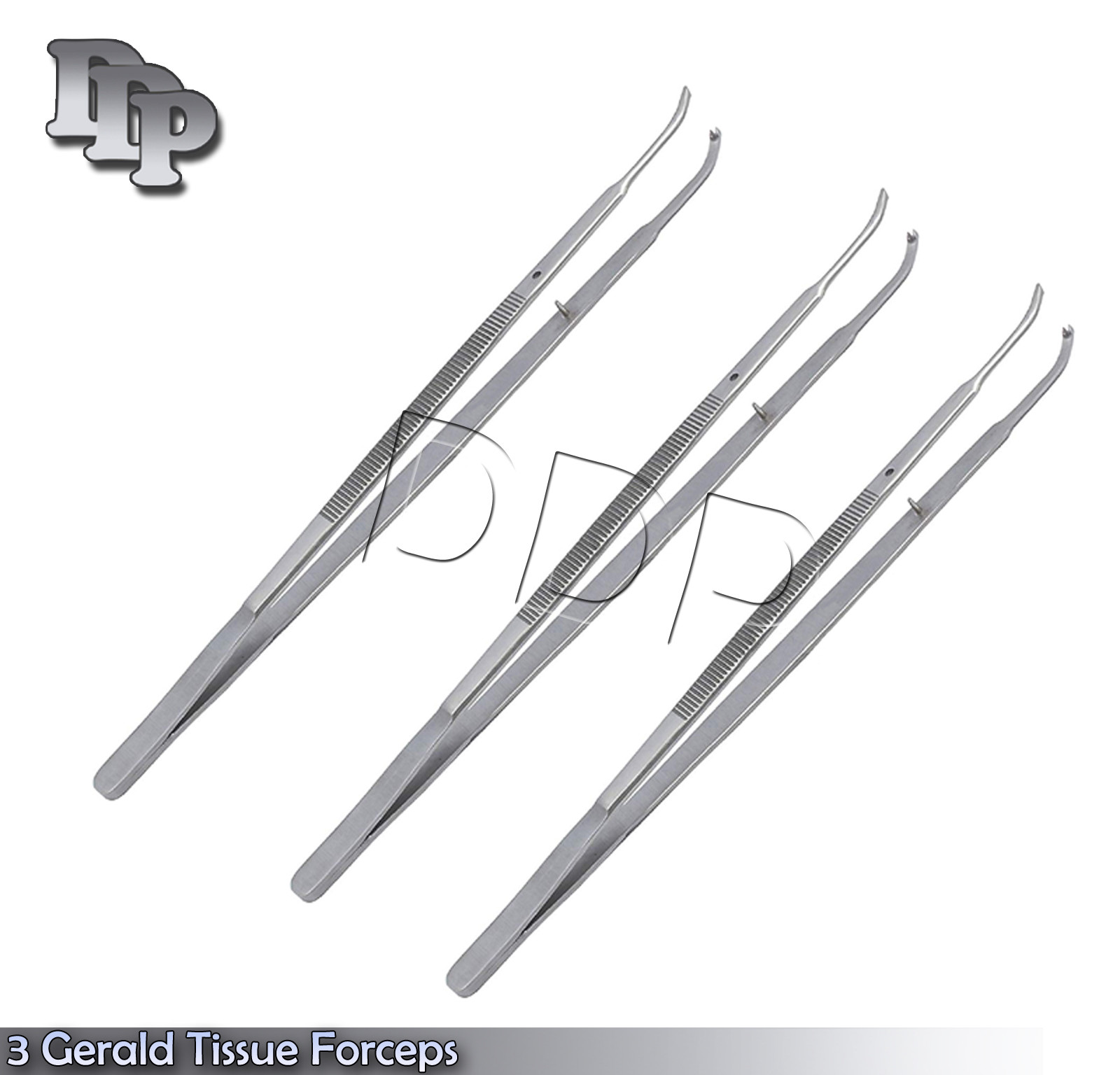 3 Pieces of Gerald Tissue Forceps Curved 1x2 Surgical Instruments | eBay