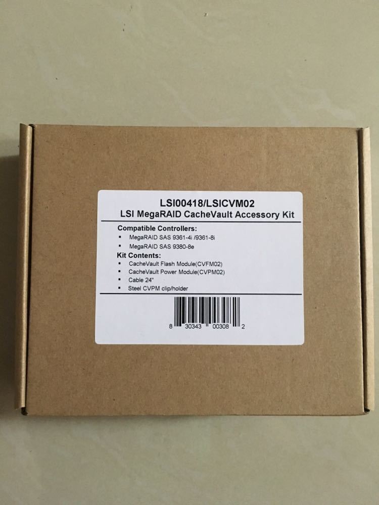 LSI MegaRAID SAS 9361-8i 1GB Cache+LSI00418 LSICVM02 CacheVault ...