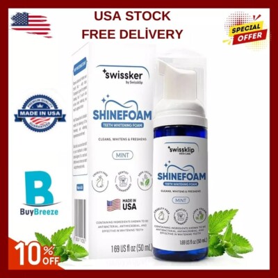 Swissklip Teeth Whitening Foam | Mint Flavor Whitening Toothpaste ...