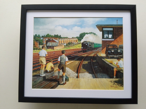 Malcolm Root Steam Train print 'Notebooks At The Ready' Train Spotting ...