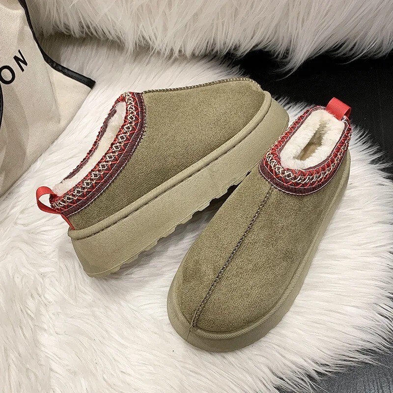 Women Snow Winter Boots New Cashmere Warm Thick Soles | eBay