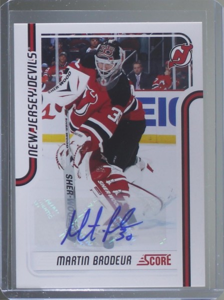 2011-12 Score - Signatures #289 Martin Brodeur (AU) for sale online | eBay