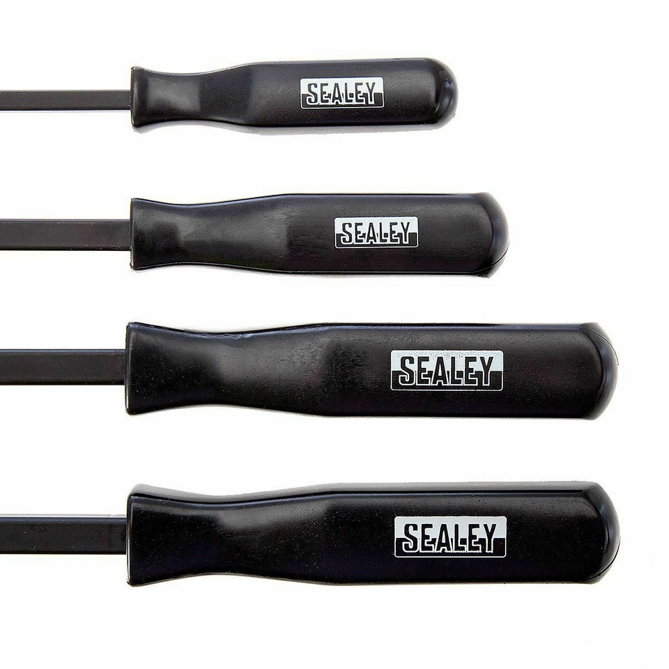 Sealey 4 Piece Pry Bar Set 200, 300, 450 & 600mm 5024209094733 | eBay UK