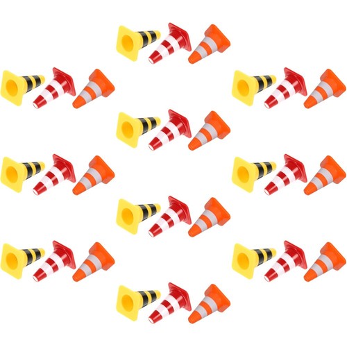 30 Pcs Toy Traffic Cones Cognitive Toys Baby Construction Sign Mini | eBay