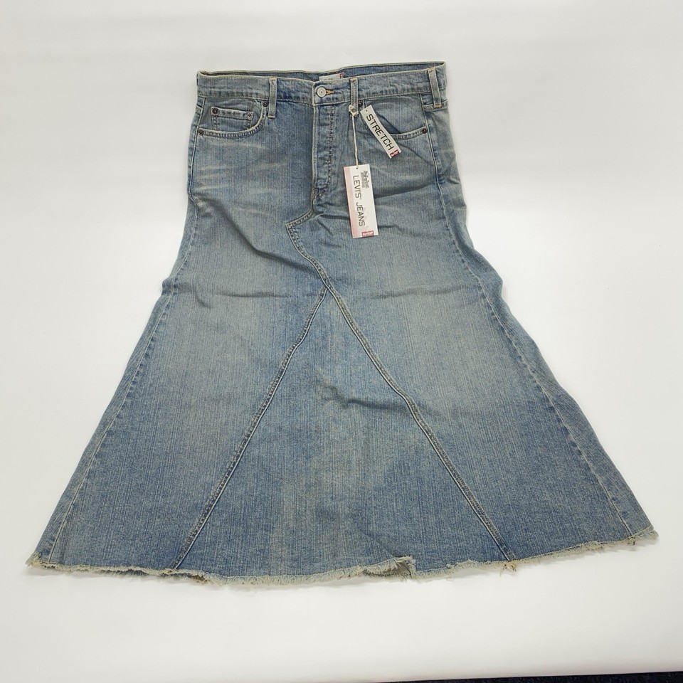 Vintage 2005 Levi's Women's Iconic Maxi Skirt Stretch Fabric Size 11 ...