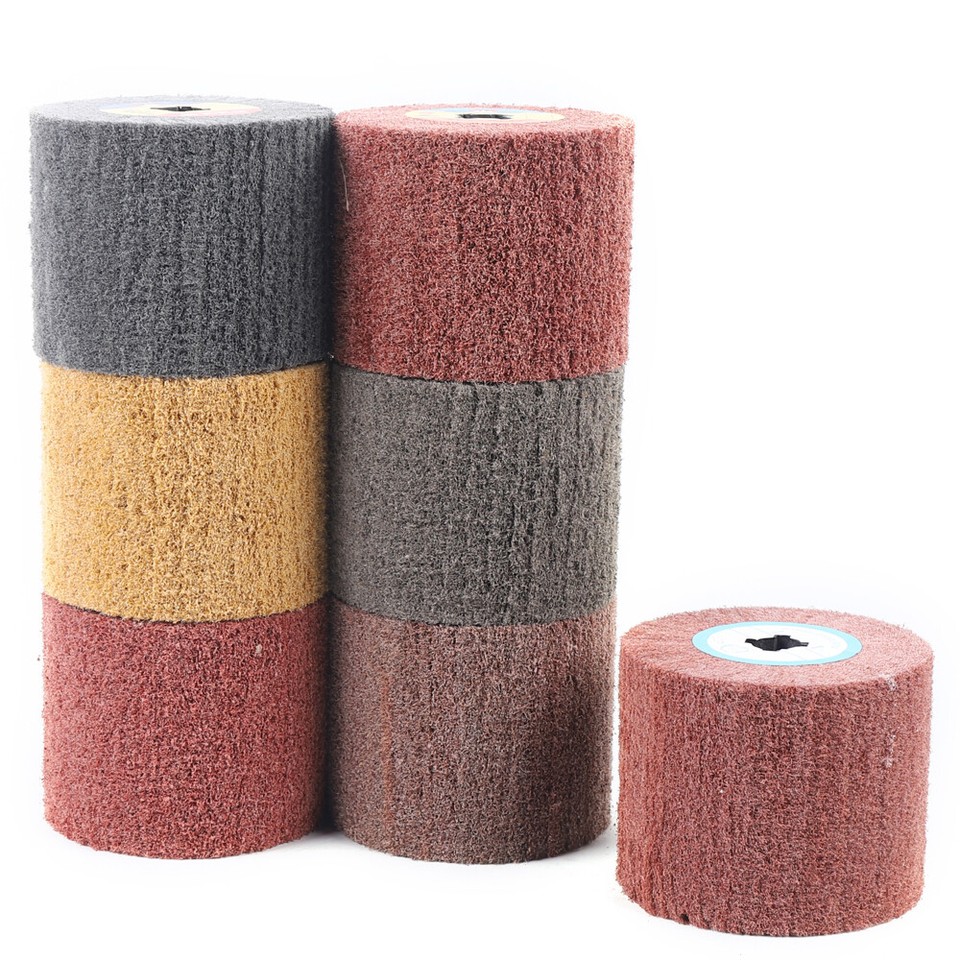 7x Abrasive Wire Drawing Polishing Wheel Grit 60-600# F/Burnishing ...
