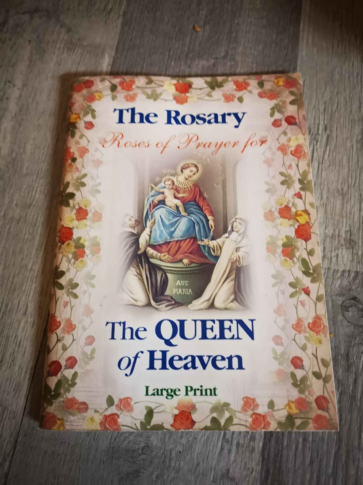Large Print Catholic Prayer Book The Rosary / Queen of Heaven Religious ...