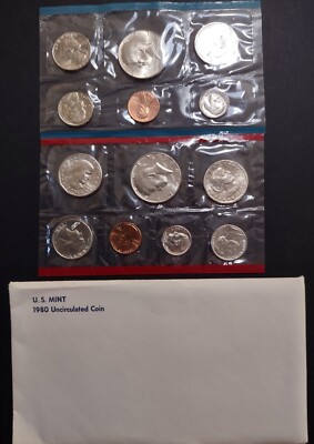 1980 US Mint Set 13-Coin Uncirculated OGP #20 | eBay