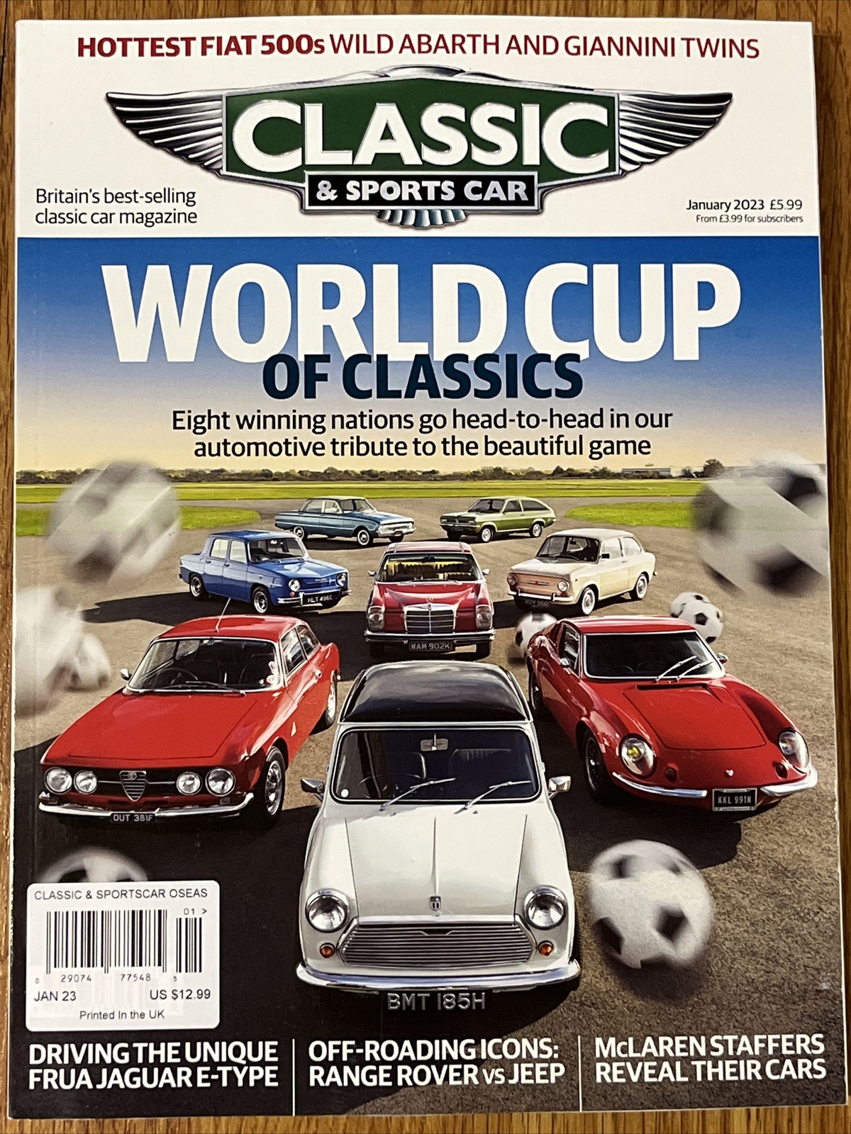 UK Classic & Sports Car: World Cup Magazine Jaguar E-Type, McLaren ...