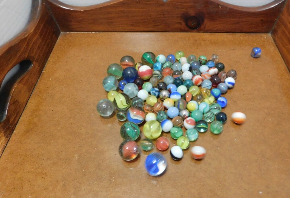 Bag of Vintage 96 Mixed Marbles | eBay