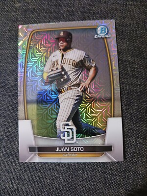 2023 Bowman Chrome Juan Soto #52 Mega Box Mojo Parallel San Diego ...
