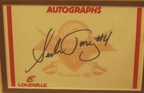 SEDRIC TONEY #4 Cleveland Cavaliers AUTOGRAPH by LOUDVILLE Framed!! | eBay