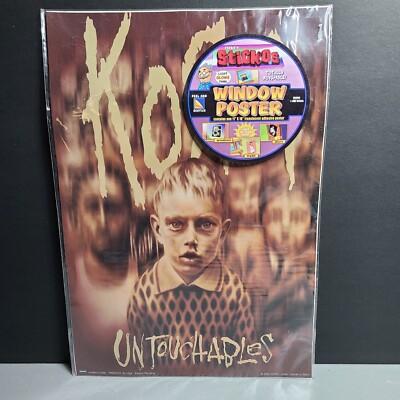 Korn Untouchables Reusable Window Sticker Poster Peel and Restick 16x11 ...