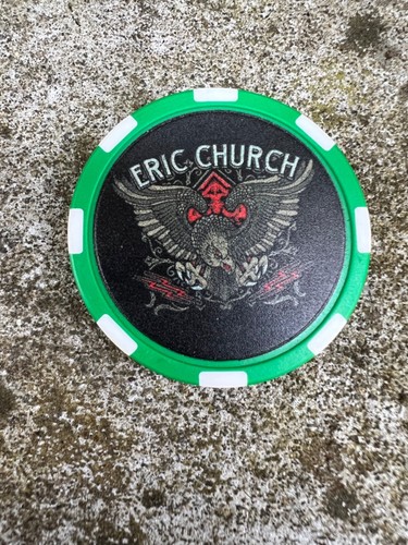 Eric Church 2023 tour issue guitar pick Poker Chip ULTRA RARE | eBay