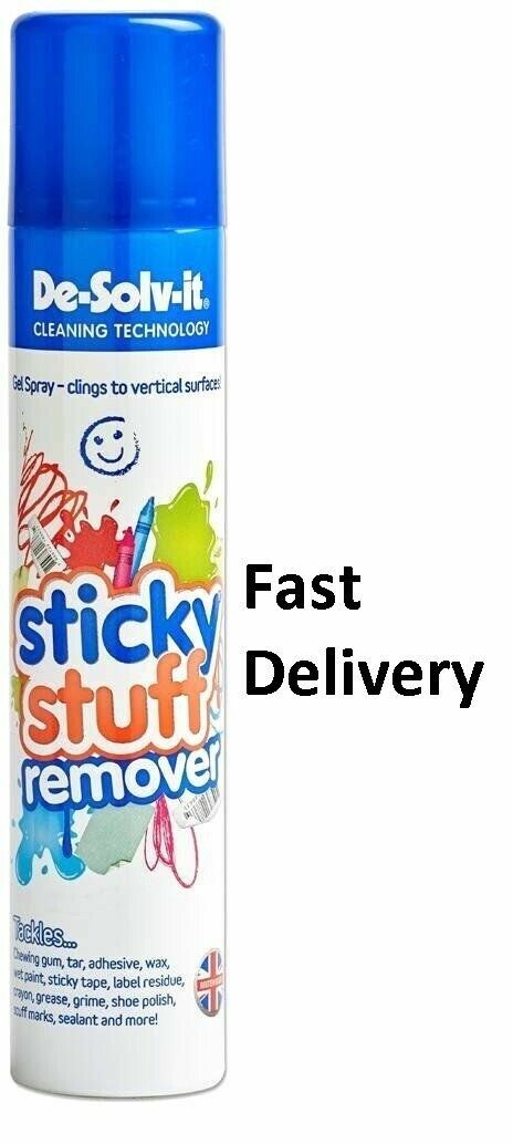 De-Solve-it Sticky Stuff Remover Gel Spray Chewing Gum Label Residue ...
