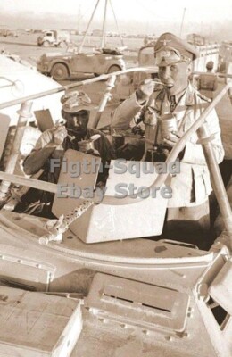WW2 Picture Photo Erwin Rommel Desert Fox take Lunch 5931 | eBay