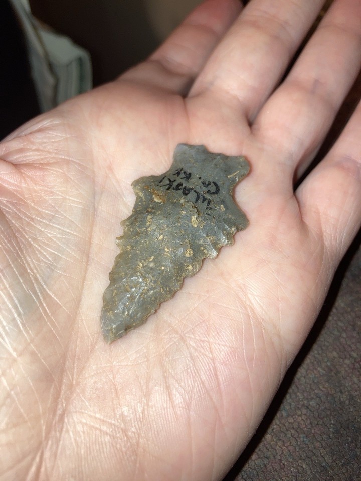 authentic arrowheads pre 1600 Awesome Serrated Stemmed Kirk Point ...