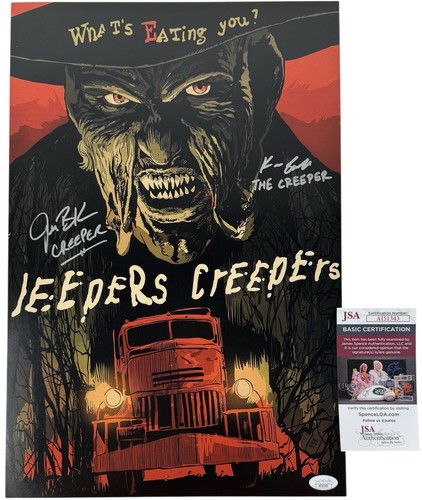 JONATHAN BRECK & KEVIN BALL signed 12x18 Poster JEEPERS CREEPERS The ...