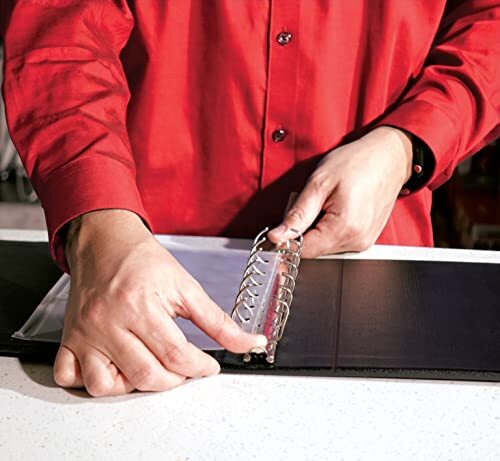 7-Ring Leather Business Check Book Binder Portfolio with 600 Checks ...