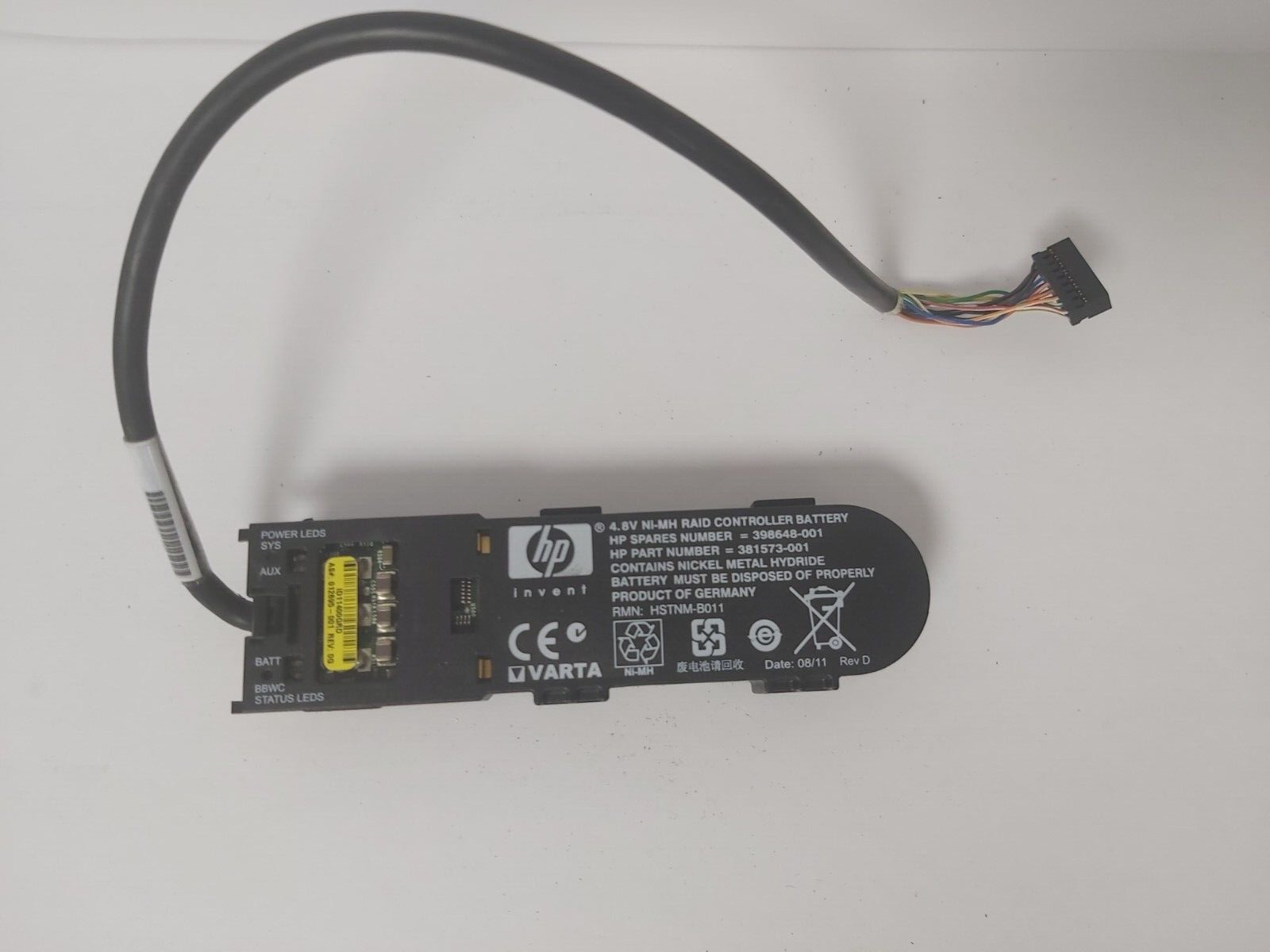 398648-001/381573-001 HP BATTERY PACK FOR P400 P600 P800 CONTROLLER | eBay