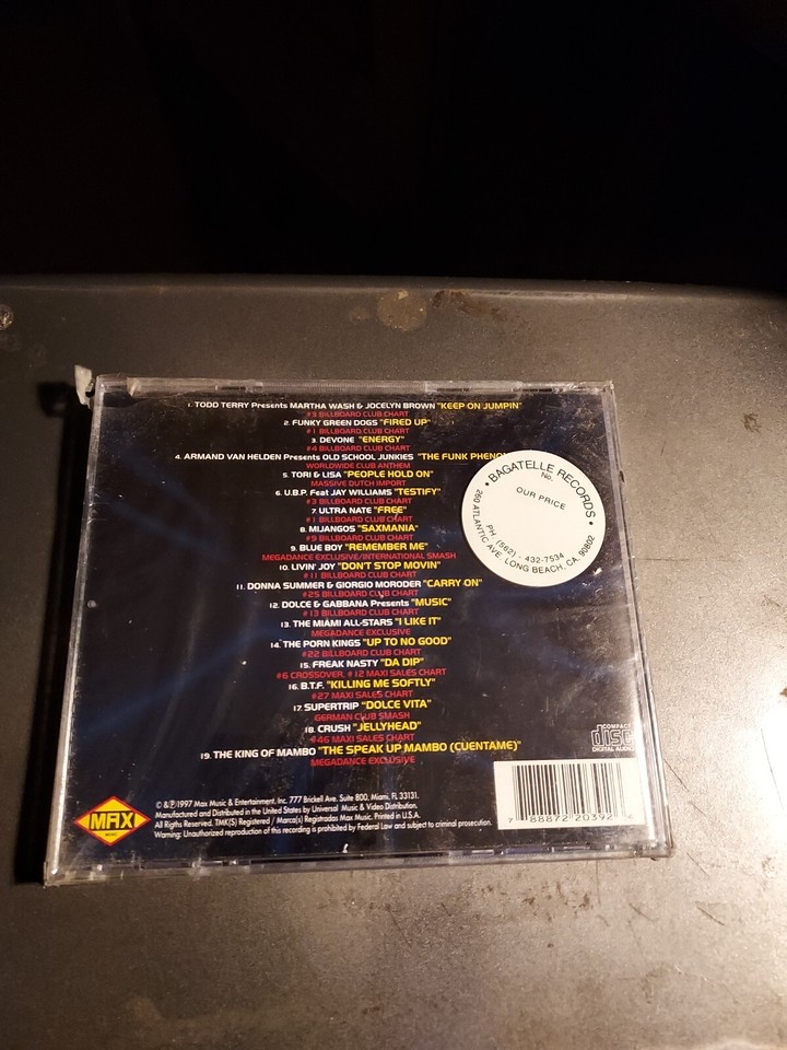 Mega Dance Party USA by Various Artists (CD, Oct-1997, Max) BRAND NEW ...