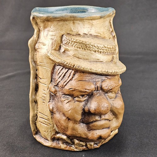 Vintage 1971 Jim Rumph W.C. Fields Studio Pottery Mug/Tankard/Vase ...