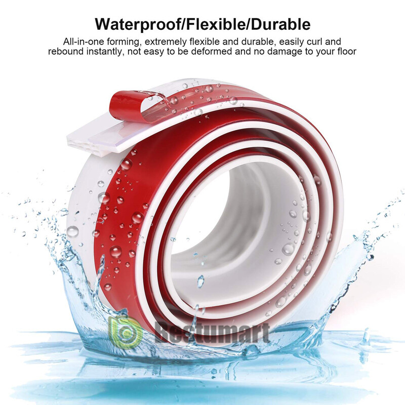 3M Door Bottom Self Adhesive Silicone Rubber Sweep Draft Stopper Door ...