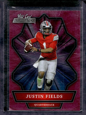 2021 Wild Card Alumination #ABC-2 Justin Fields Pink Holo-Lux | eBay