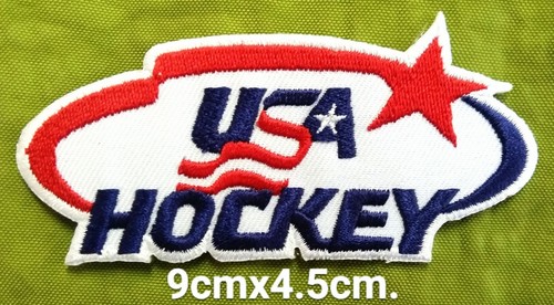 USA Hockey(9x4.5cm) Sport Logo ironing,sewing,Patch,decorate(From Thai ...