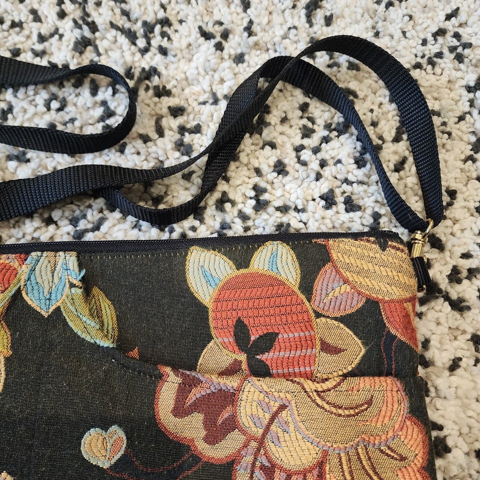 Danny K Purse Beverly Hills CA Women's Tapestry Fabric Crossbody ...