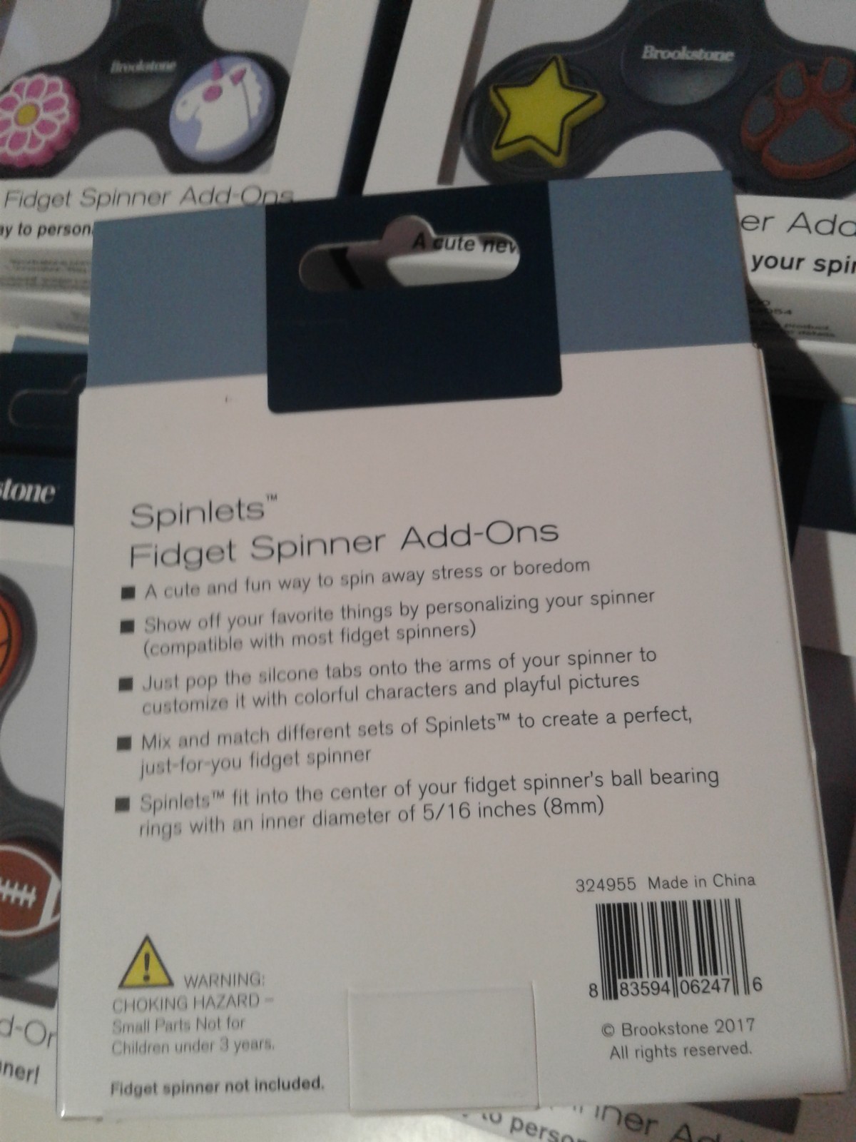 Lot Of 4 New Assorted Spinlets Fidget Spinner Add-Ons by Brookstone | eBay