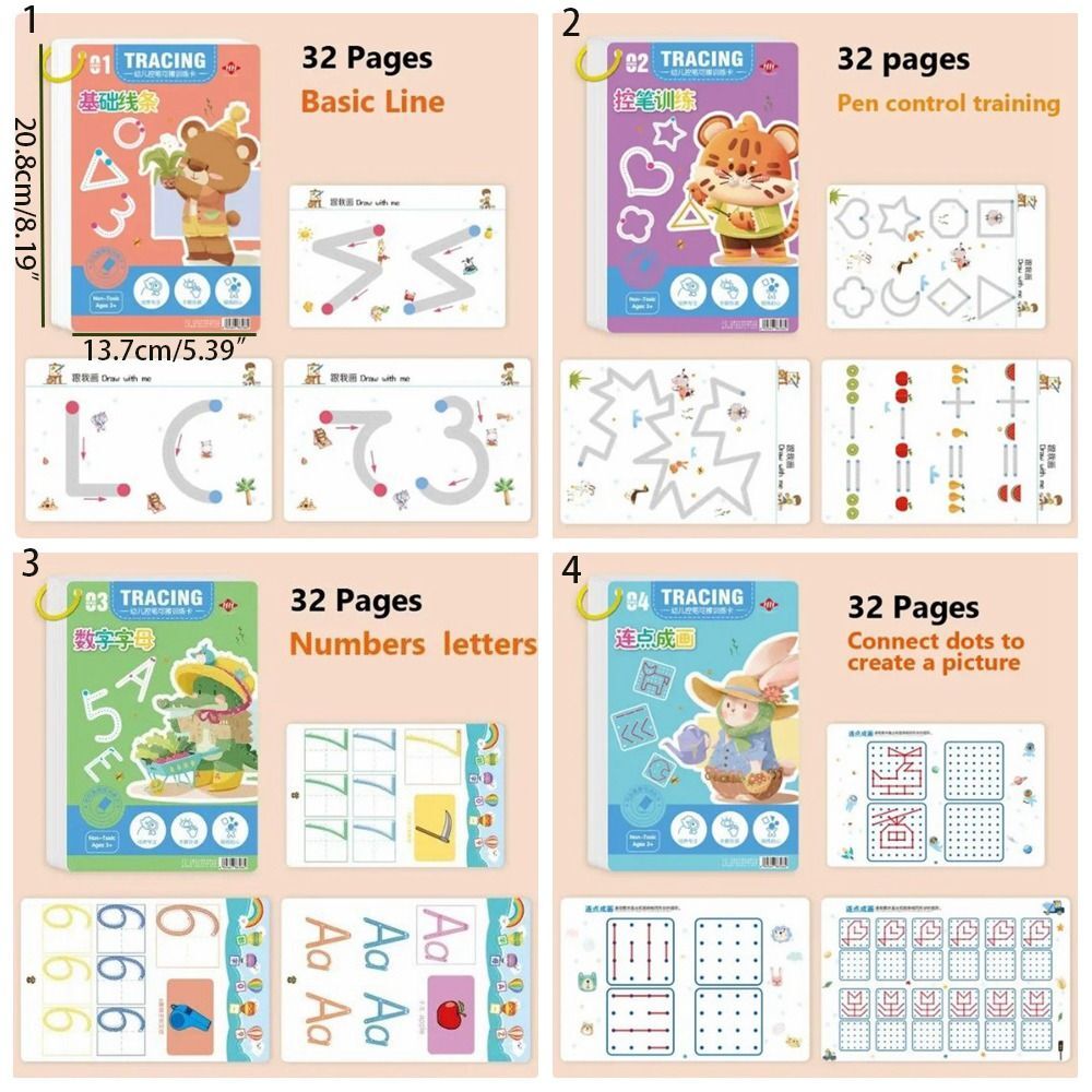 Reusable Baby Practice Card Basic Calligraphy Practice | eBay