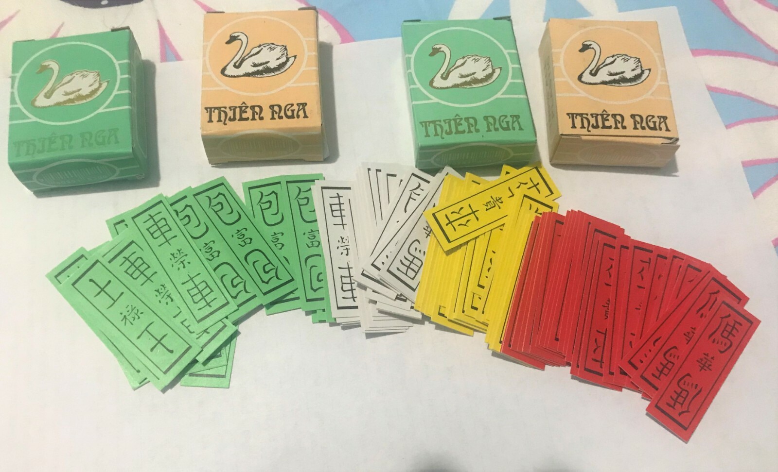 Asian Playing Cards Swan - Four Color Playing Card -Pack of 10 decks ...