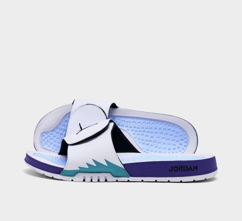 Men's Jordan Hydro V Retro White/Black-New Emerald (555501 103) | eBay