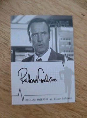 Six Million Dollar Man seasons 1 & 2 2004 autograph card A2 Richard ...