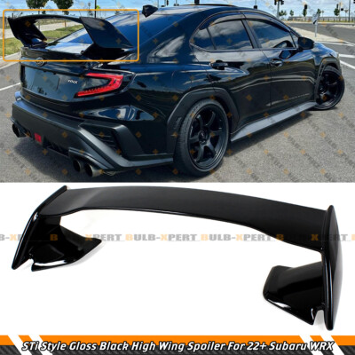 For 2022-25 SUBARU WRX VB JDM STI STYLE GLOSS BLACK REAR TRUNK SPOILER ...