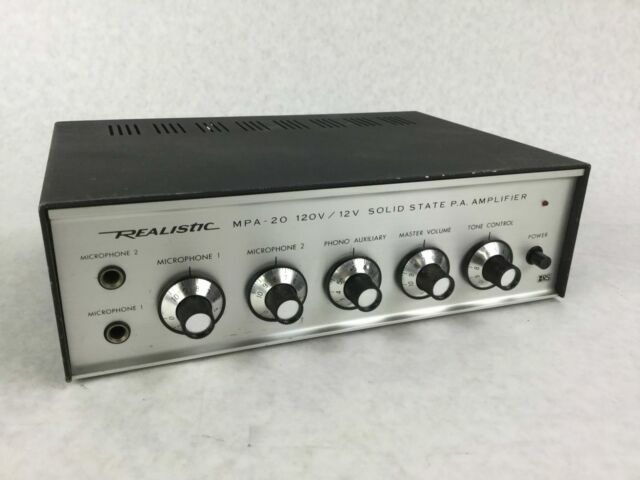 Realistic mpa 20 amplifier