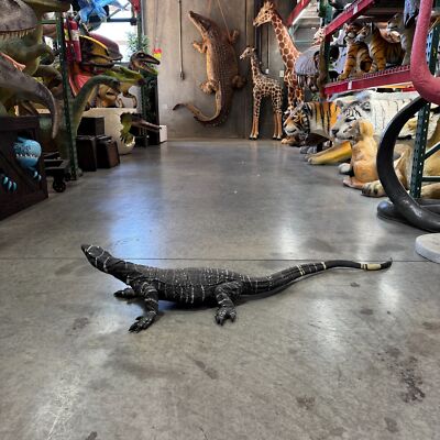 Lizard Lace Monitor Life Size Resin Statue Reptile Animal Theme Display ...