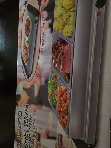 Brand New Ambiano Buffet Server w/ Warming Tray/Stainless Steel | eBay