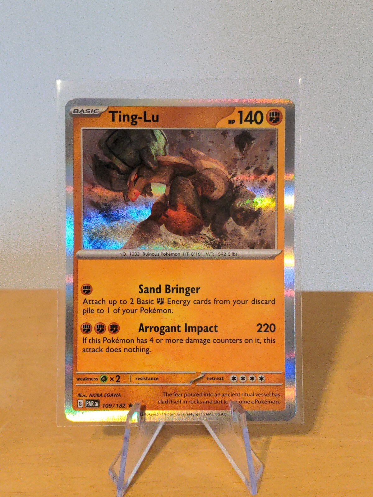 Ting-Lu 109/182 Paradox Rift Pokemon Card Regular Holo Foil Near Mint ...