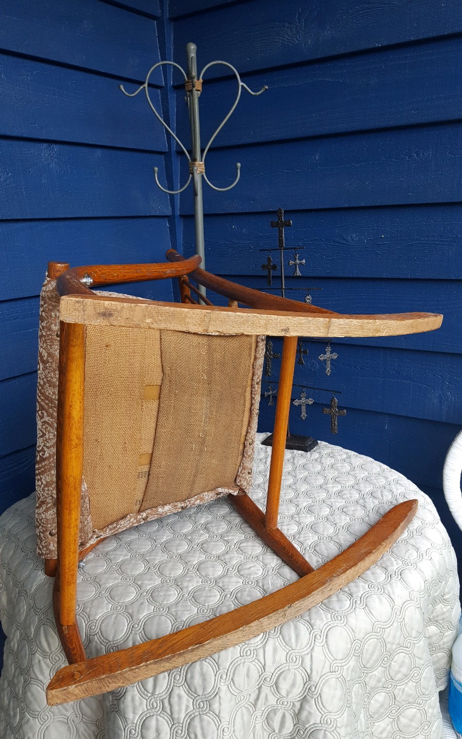 19c Spindle Back Antique Rocking Chair Sewing/nursing Rocker NC ...