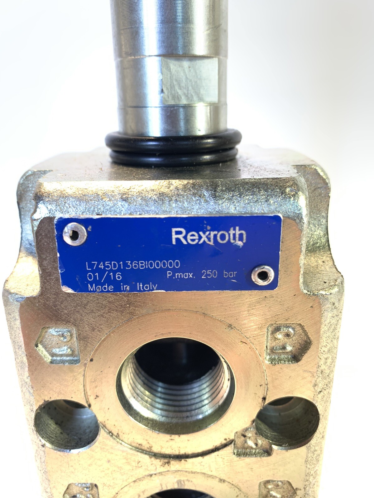 Rexroth Control Valve R933000013 Block L745D136BI00000 & Cartridge ...
